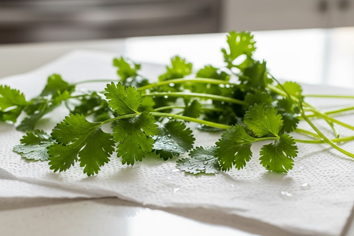 How to Keep Cilantro Fresh Longer (Jar Method, Paper Towels, Etc)