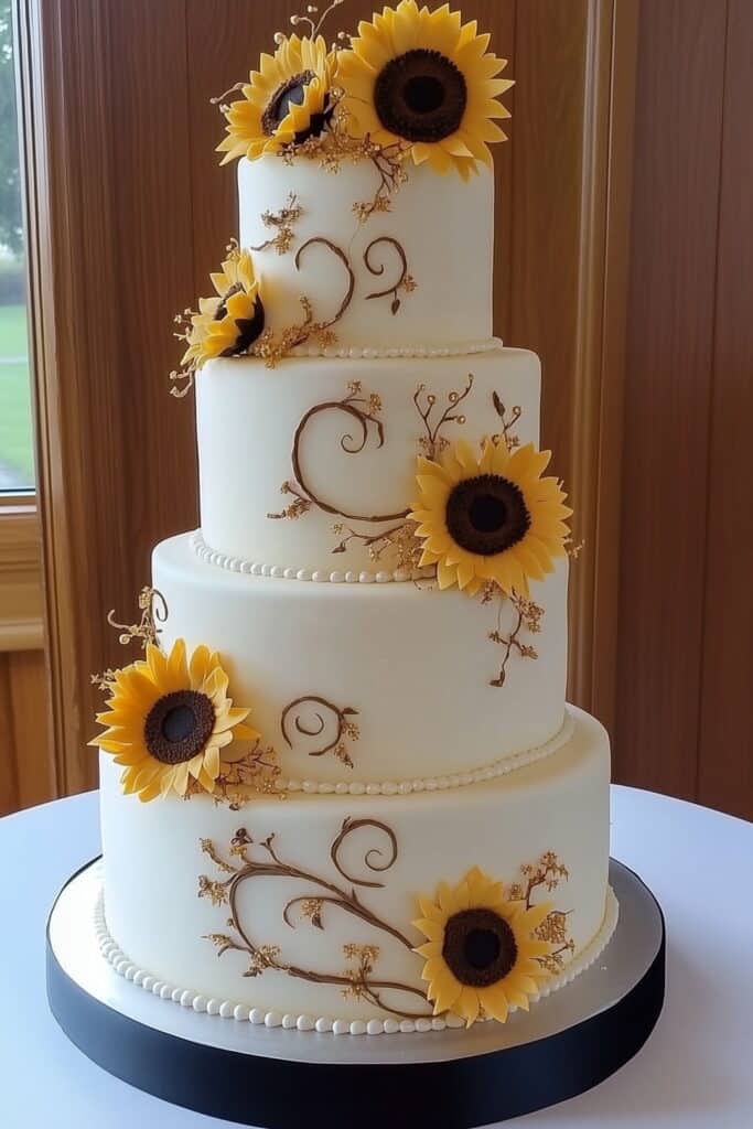 21 Beautiful Sunflower Cake Designs That'll Brighten Your Celebration