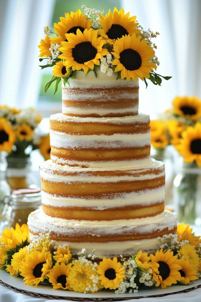 21 Beautiful Sunflower Cake Designs That'll Brighten Your Celebration