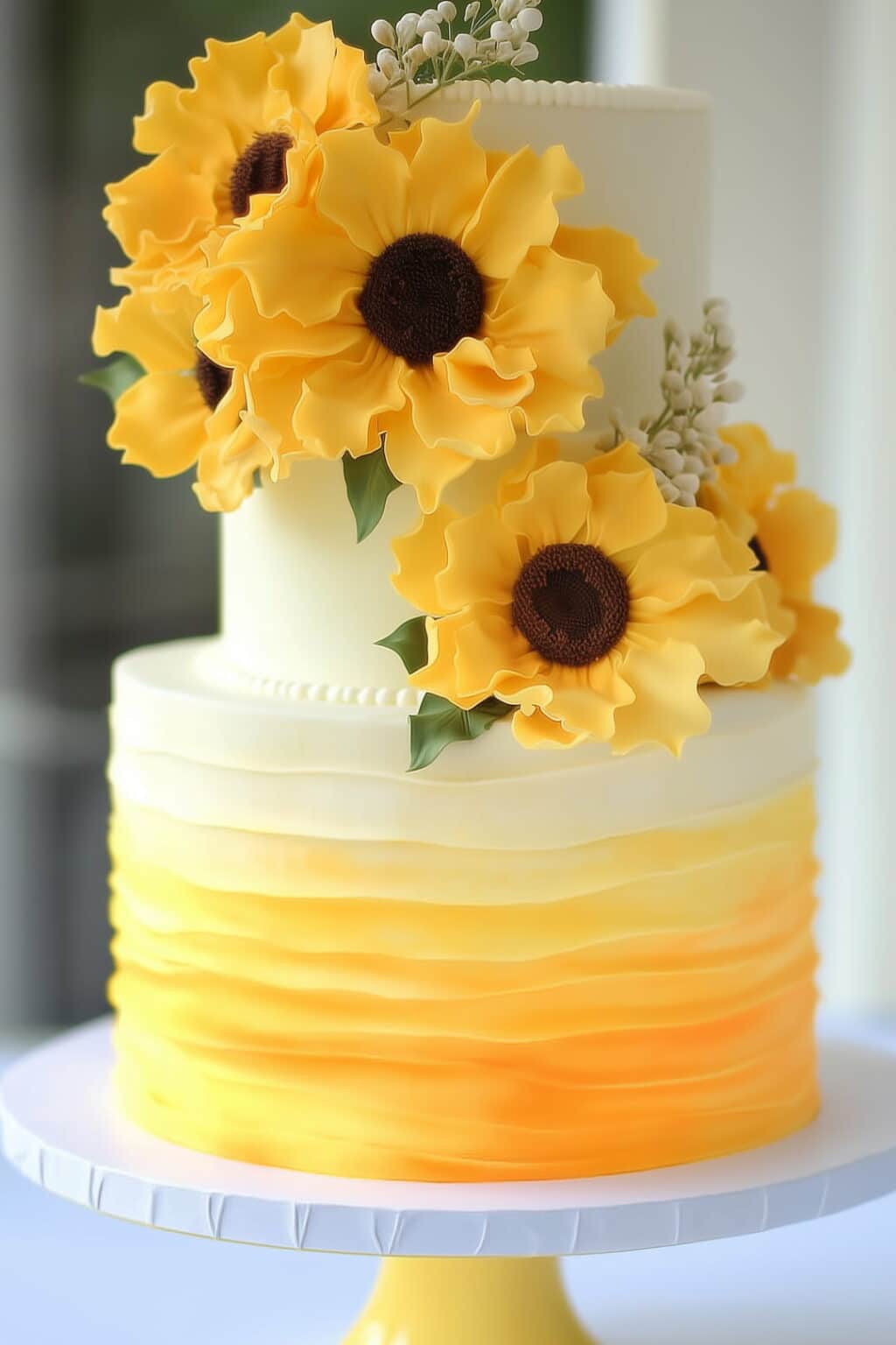 21 Beautiful Sunflower Cake Designs That'll Brighten Your Celebration
