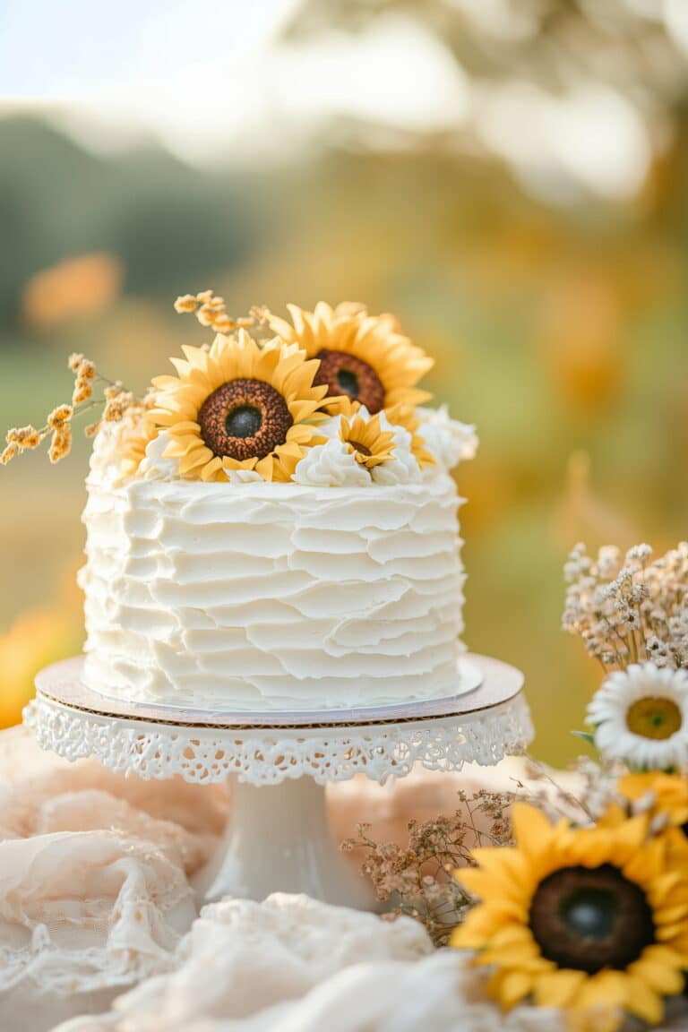 21 Beautiful Sunflower Cake Designs That'll Brighten Your Celebration