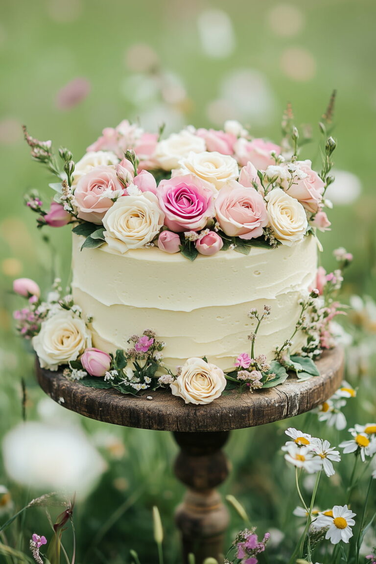 15 Gorgeous Rose Cake Ideas for Weddings, Birthdays & More