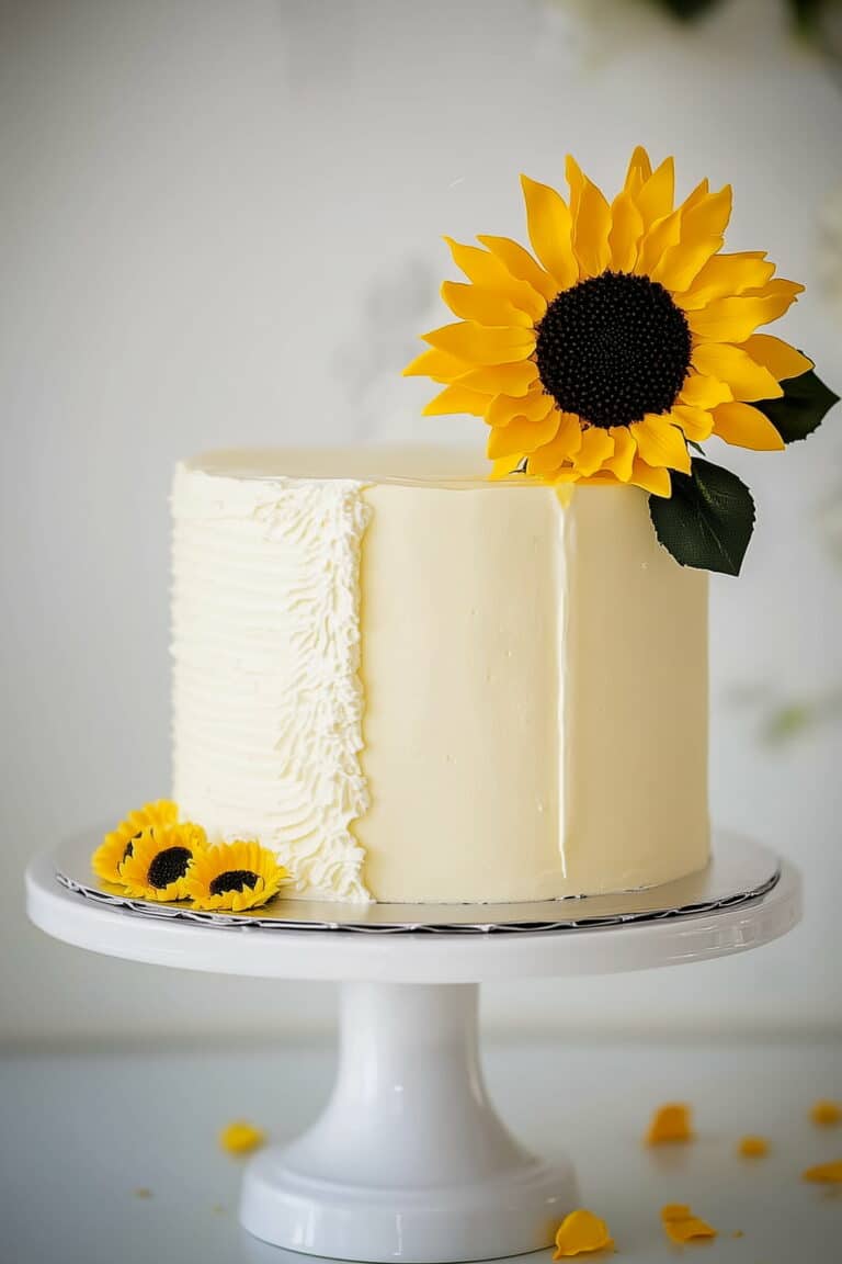 21 Beautiful Sunflower Cake Designs That'll Brighten Your Celebration