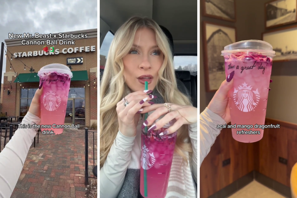 MrBeast x Starbucks Cannon Ball Drink (Is It Actually Good?)